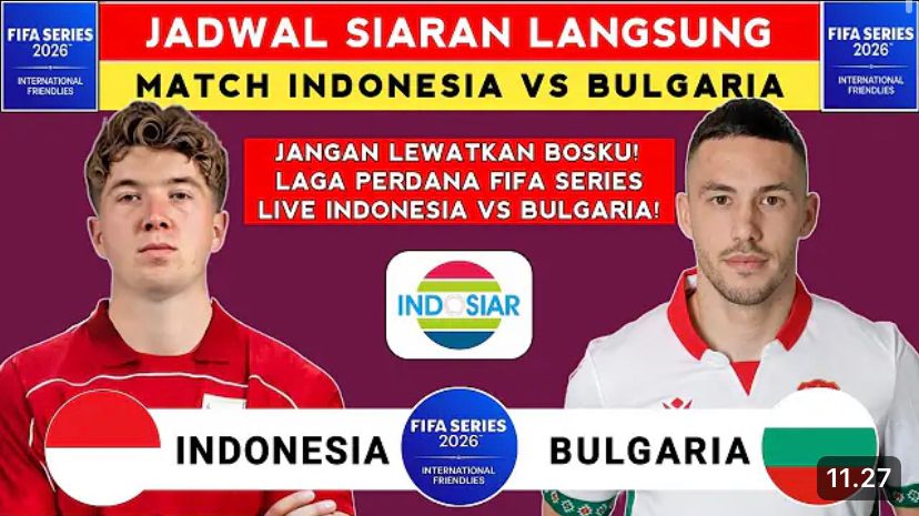 Jadwal FIFA Series 2026 Timnas Indonesia vs Bulgaria Resmi: Pembagian ...