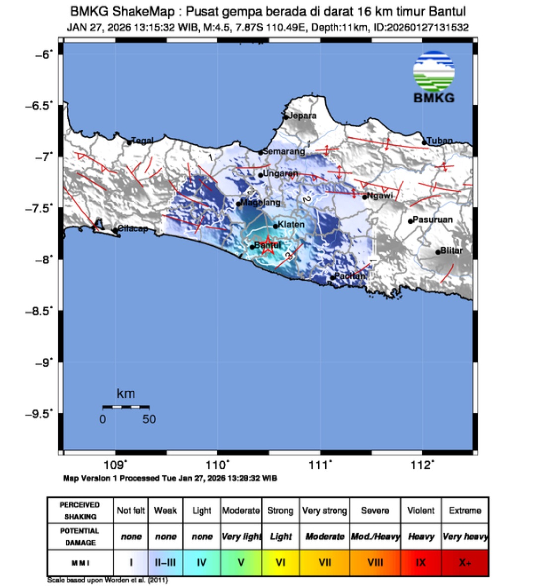 Mengenal Sesar Opak Pemicu Gempa Bantul M 4,5 Siang Ini, Getaran Terasa ...