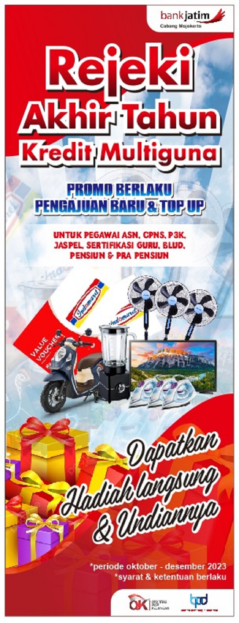 Rejeki Akhir Tahun Multiguna Bank Jatim Mojokerto, Geber Hadiah ...