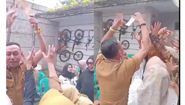 Viral ASN Pejabat Dinkes di Kuningan Joget Sambil Bagikan Saweran ke ...