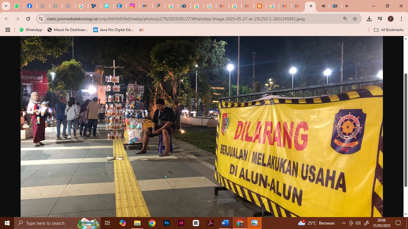Setelah Viral, Ini Alasan Satpol PP Jember Tertibkan PKL Alun-Alun