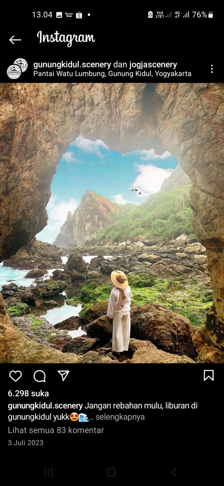Pantai Watu Lumbung Gunungkidul: Permata Tersembunyi di Tengah Monolit ...
