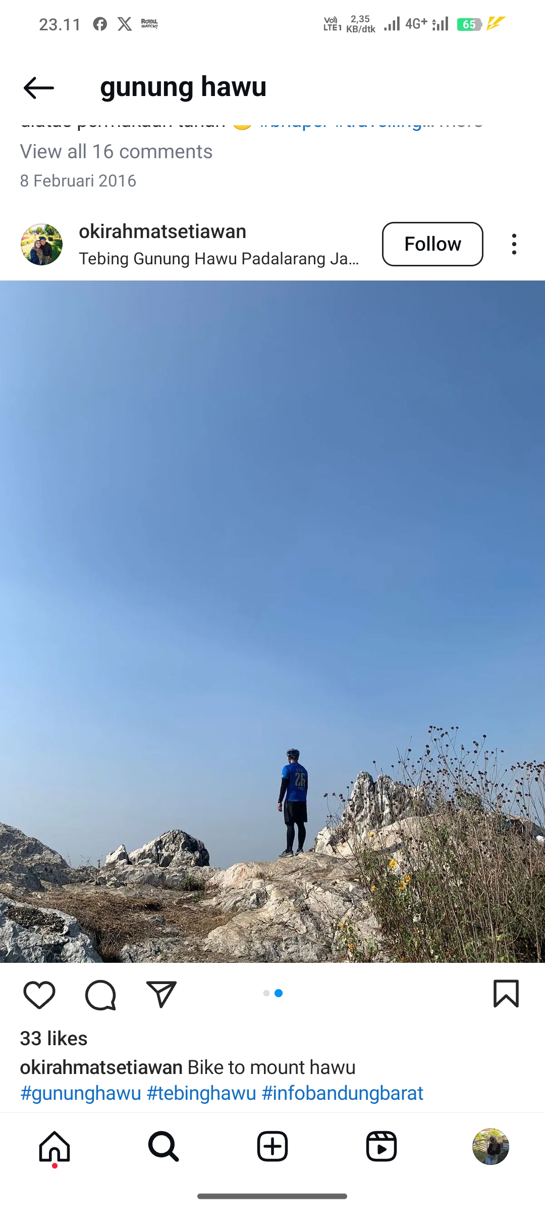 Uji Nyalimu dengan Berpetualang ke Tebing Gunung Hawu dan Nikmati ...