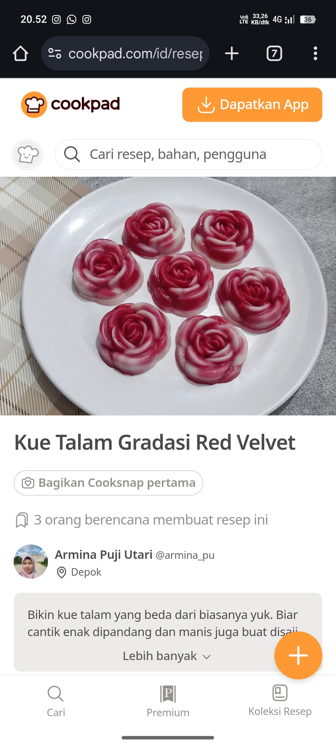 Resep Kue Talam Gradasi Red Velvet, Kombinasi Tradisional dan Modern ...