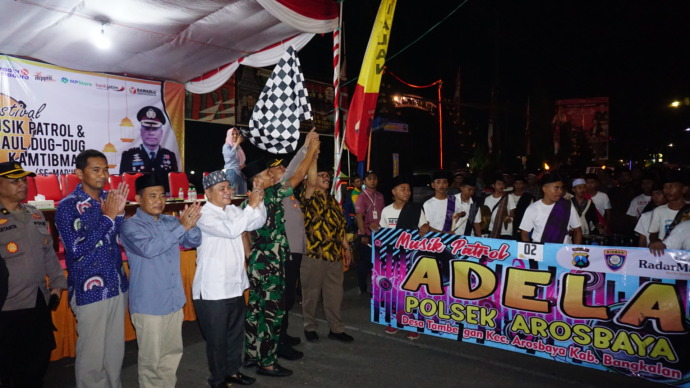 Festival Musik Patrol dan Daul Dug-Dug Kamtibmas Sedot Perhatian Warga